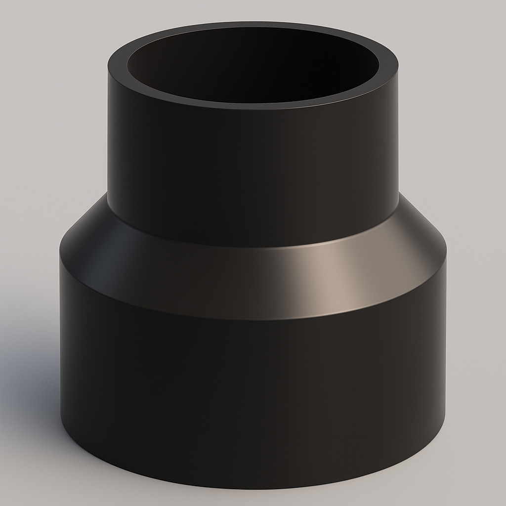 LESSO ABS Reducing Coupling — Hub × Hub DWV | 2″×1-1/2″, 3″×1-1/2″, 3 ...