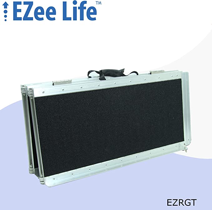 EZee Life Multifold Portable Wheelchair Ramp with Grip Tape 8 feet/96 ...